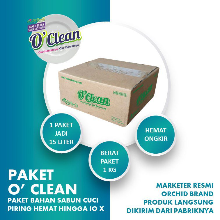 Oclean Sabun Cuci Piring - Orchid Care Green Cleaning and Perfumery